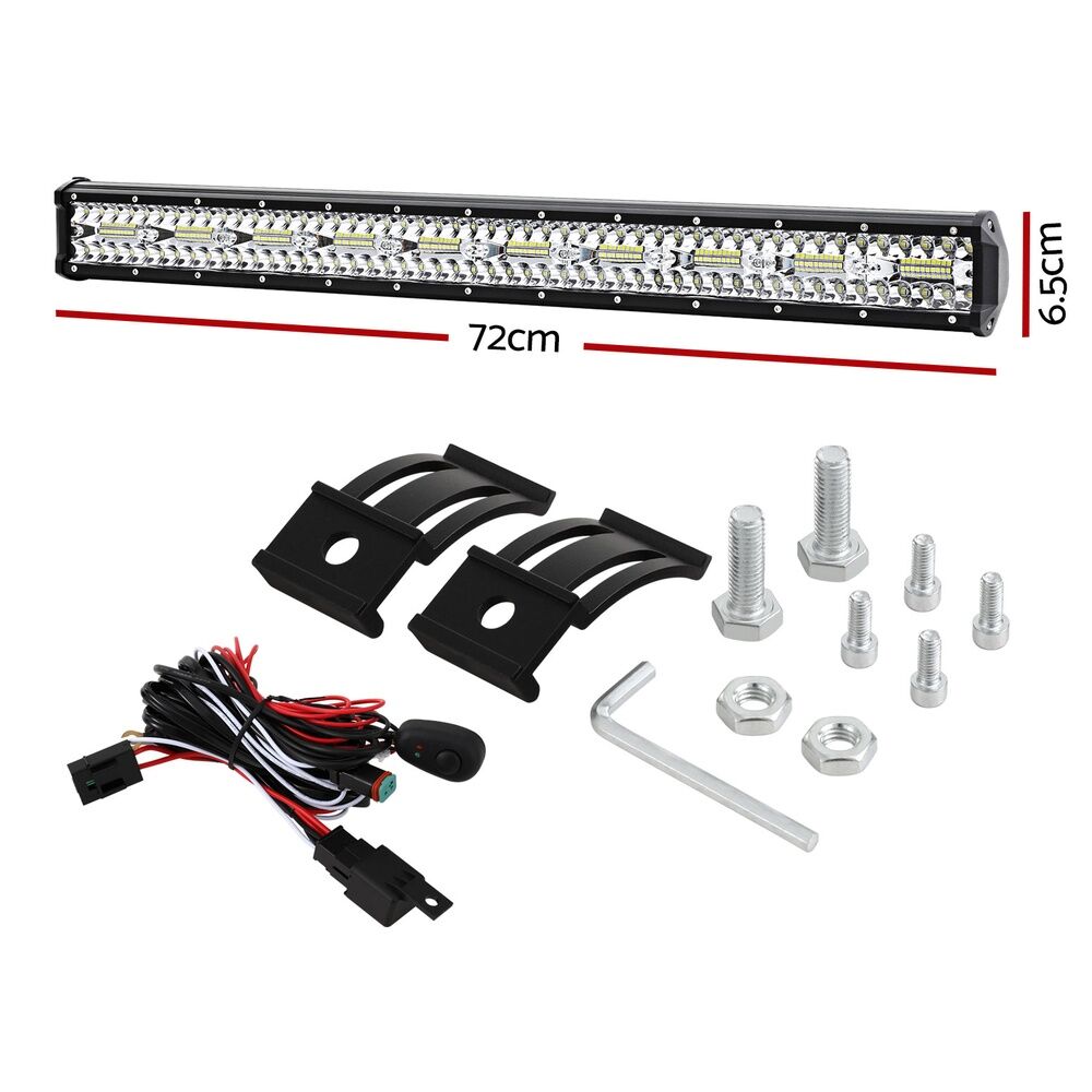Giantz LED Driving Light 28 Inch Flood Spot Light Bar Driving Lamp ...