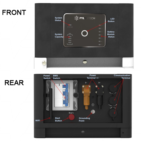 Pylontech FC0048M-100S Force L2 BMS Controller for use in the Force L2 HESS