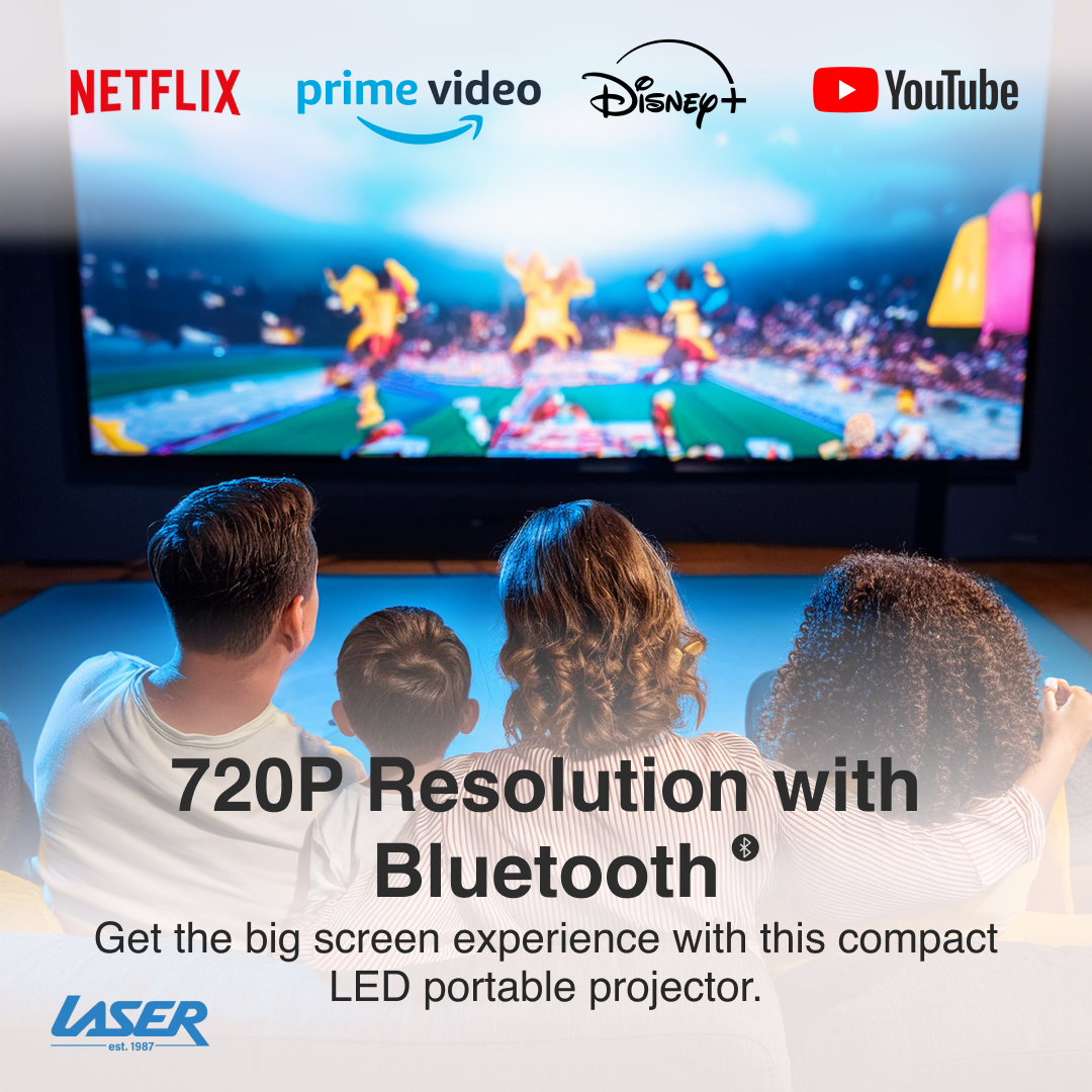 Laser Movie and Gaming Projector 150 ANSI LED