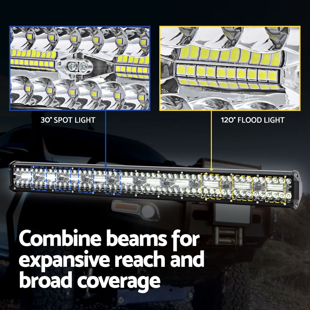 Giantz LED Driving Light 28 Inch Flood Spot Light Bar Driving Lamp ...