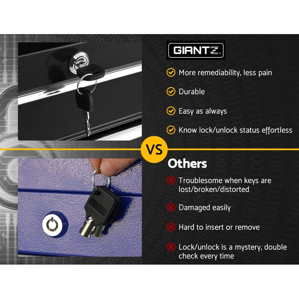 Giantz 5 Drawer Tool Box Cabinet Chest Trolley Box Garage Storage ...