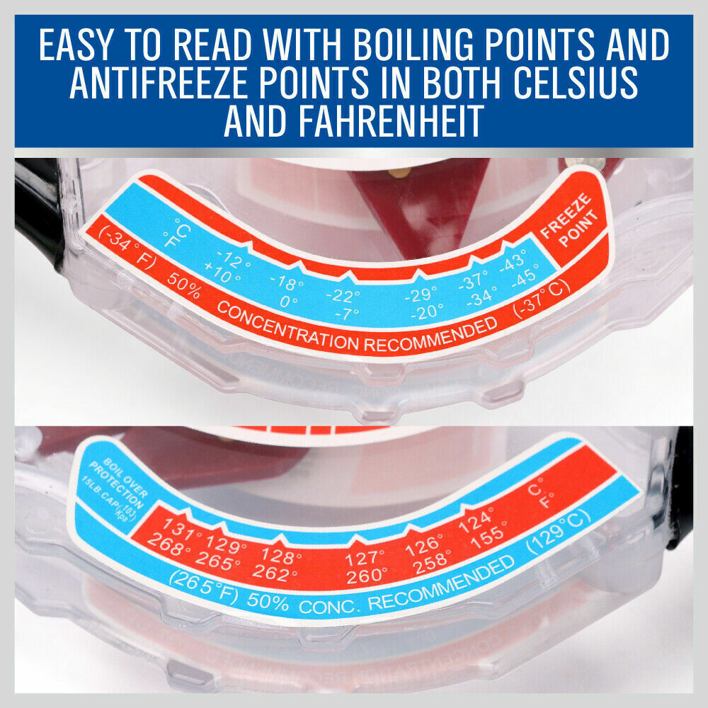 Radiator Coolant Tester Anti Freeze Water Test Indicator Dial Car Auto ...