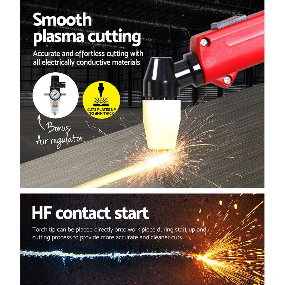 Giantz 140Amp Inverter Welder Plasma Cutter Gas DC iGBT Portable ...