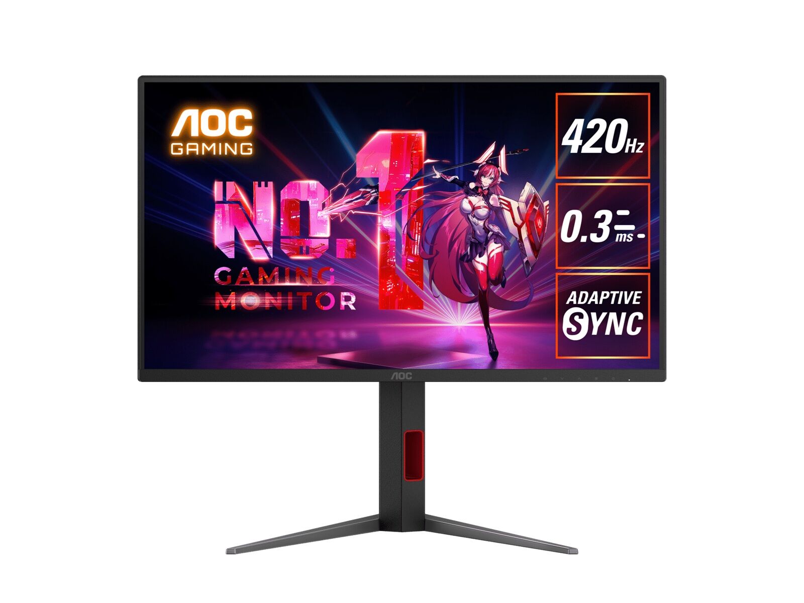AOC 24.5' 420Hz Gaming Monitor: Fast IPS, FHD @420Hz, 0.3ms MPRT, 350 ...