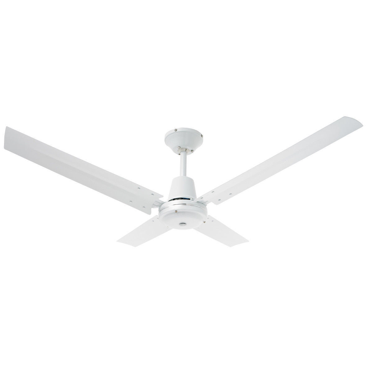 HELLER 4 Blade Aluminium ANGUS Ceiling Fan White