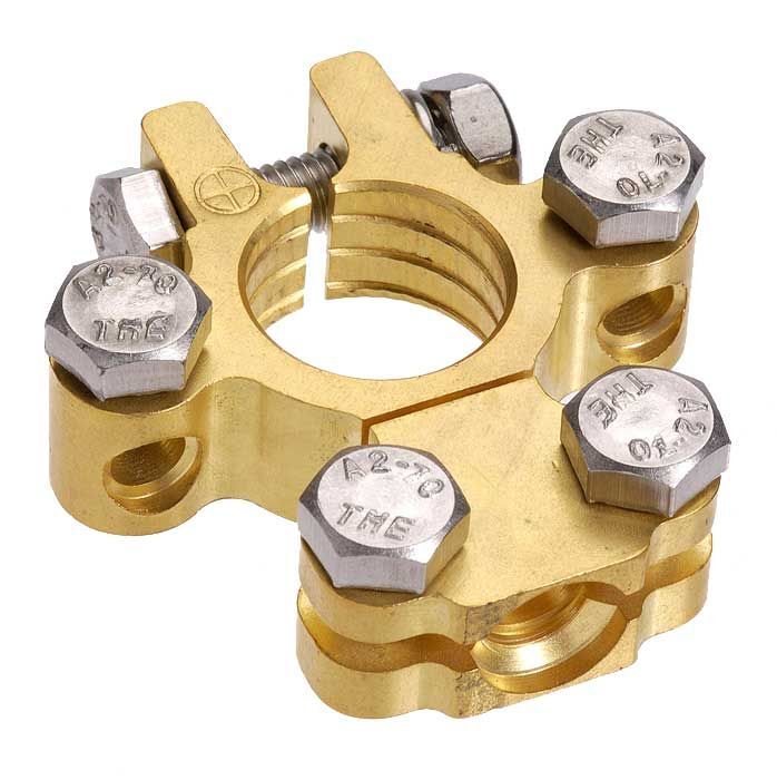 PROJECTA Brass Forged Saddle with Dual Auxiliary Positive battery ...