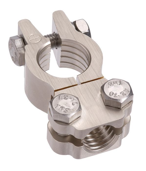 PROJECTA HD Satin Saddle Forged Brass Positive Battery Terminal