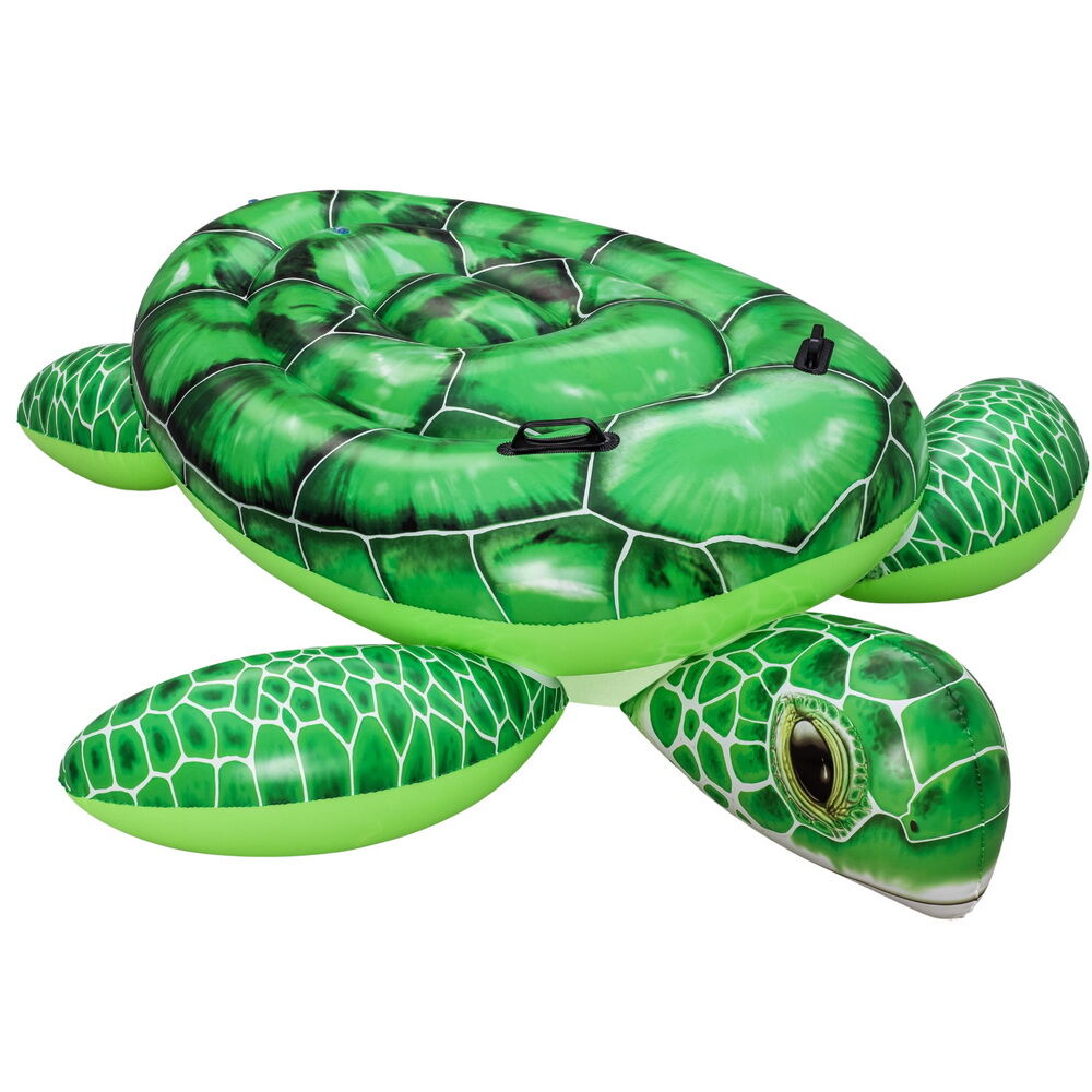 Bestway Float Turtle Rider Inflatable Ride On Floating Pool Lounger ...