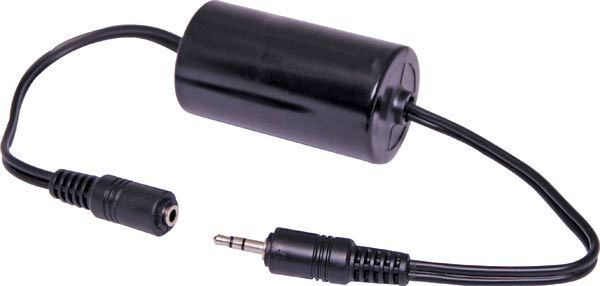 Hum and Noise Eliminating Audio Coupler 3.5mm Black - BOURNE