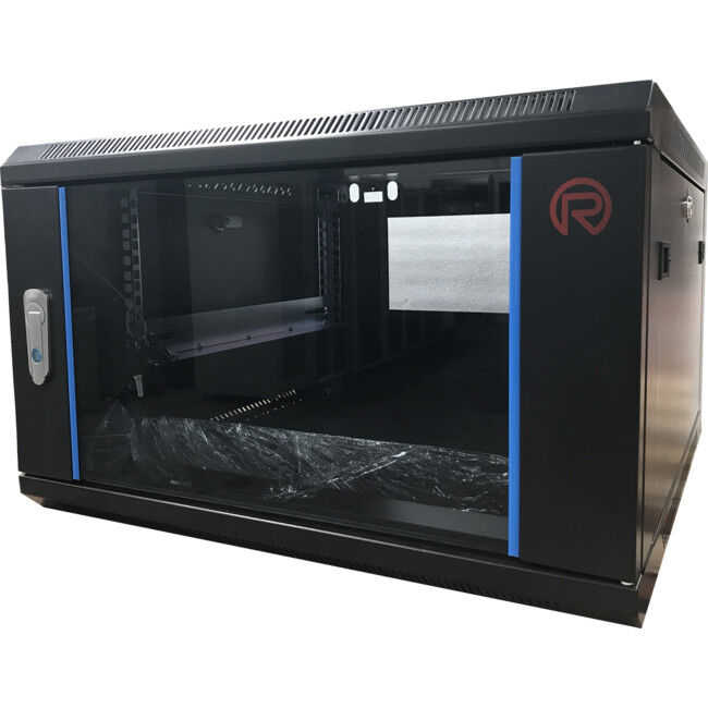 9RU 600 X 600MM WALL MOUNT RACK BLACK