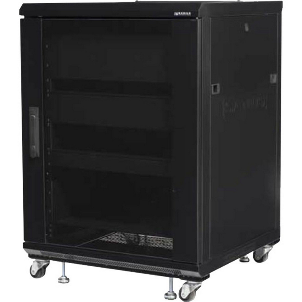15U Av Rack With Shelves &Door Removable Back & Side Panels - Sanus