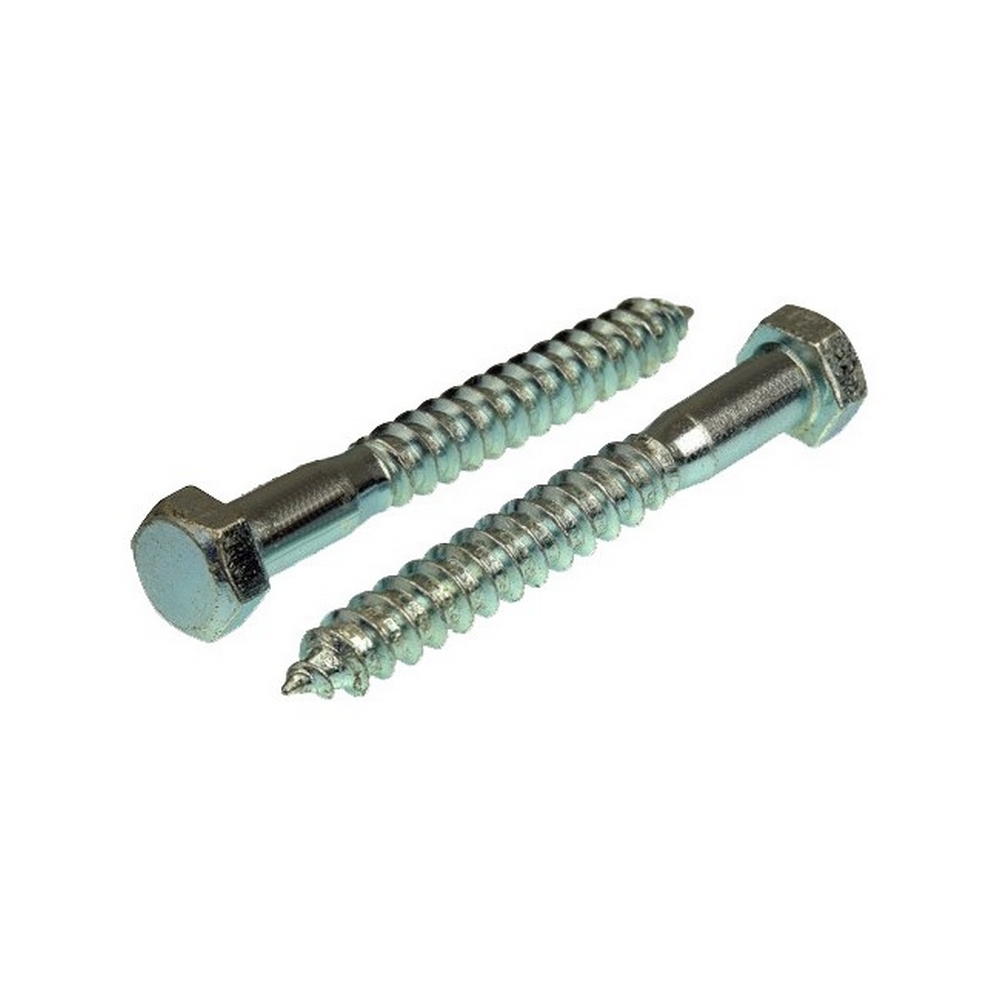75Mm X 10Mm Coach Screw Zinc Plated - BOURNE