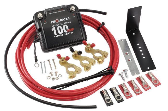 PROJECTA Electronic 100A 12V Fully Automatic Dual Battery Isolator Kit