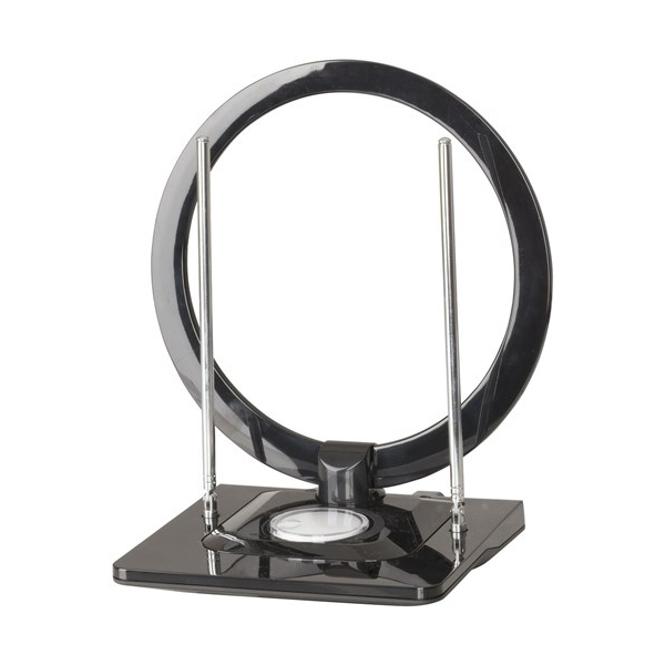 Digitech Adjustable Slim Digital TV Indoor Rabbit Ears Antenna with ...