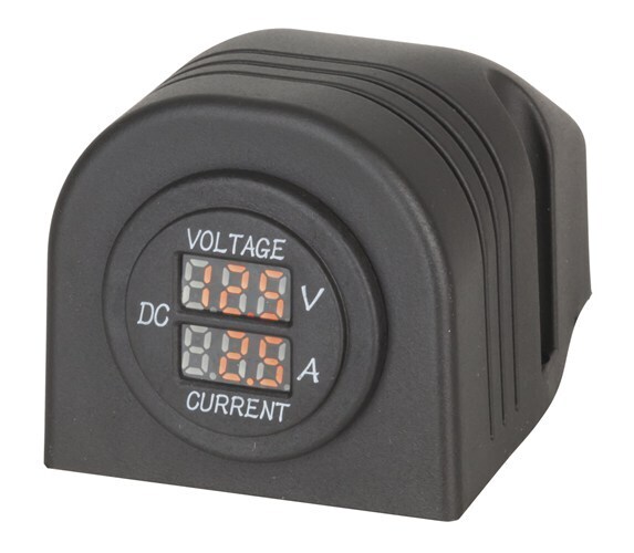 Panel or Surface Mount LED Voltmeter and Ammeter