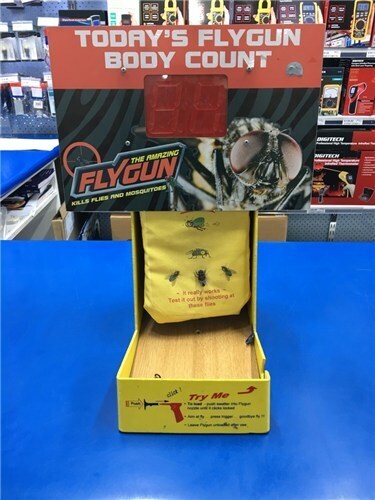 Merchandising Desk Stand Suit Amazing Flygun with soft target face ...