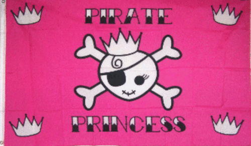 Princess Pirate Flag 3x5 Ft