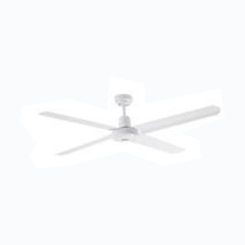 MARTEC Trisera series Ceiling Fan 1300mm White Aluminium Blades Wall ...