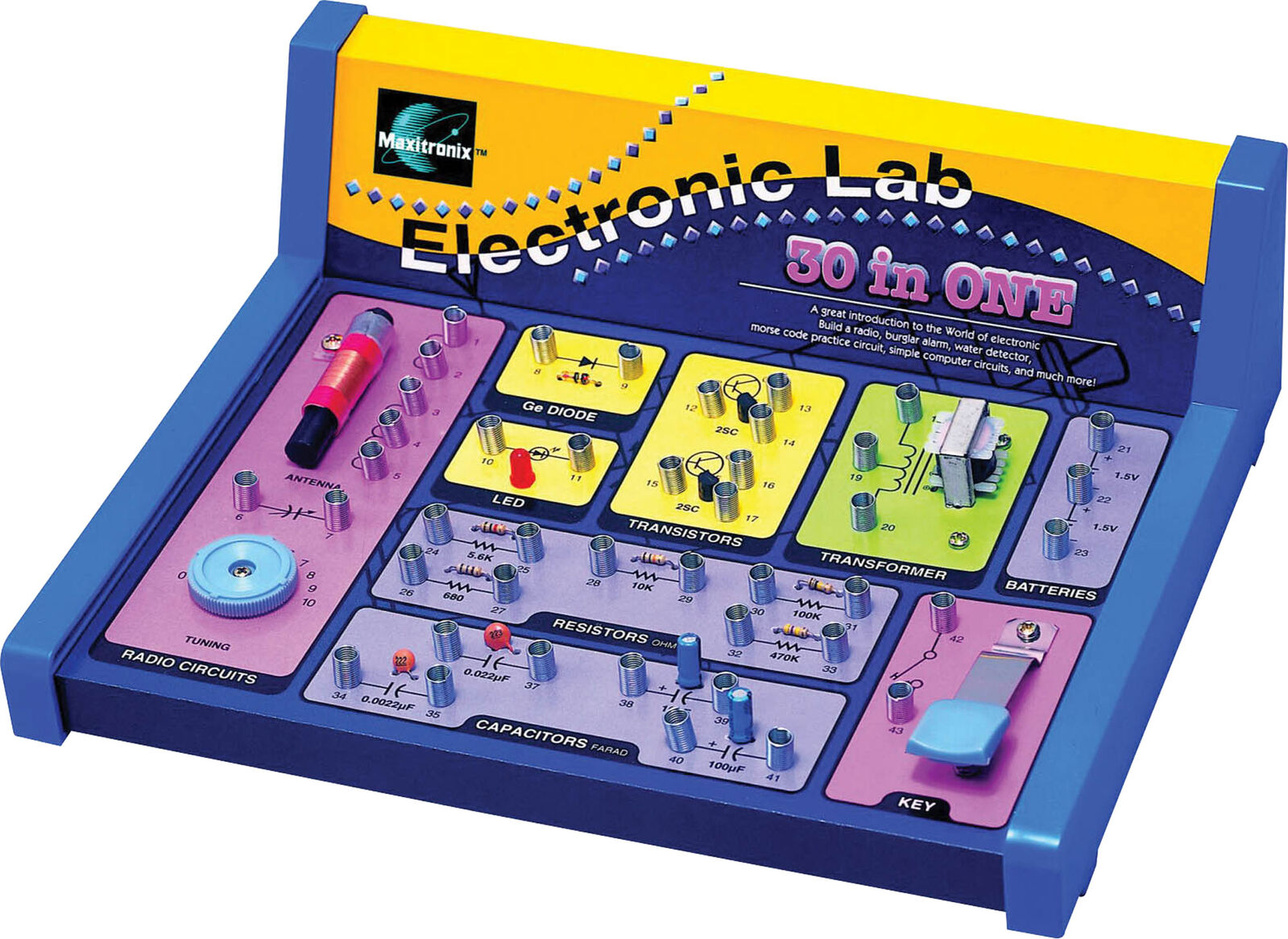 30 In 1 Electronics Lab Kit For Children Aged 8 And Over