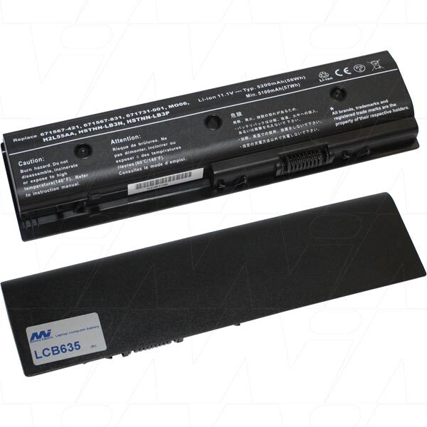MI LCB635 (LiIon) Laptop Computer Battery 11.1V 5.2Ah 58.0Wh for ...