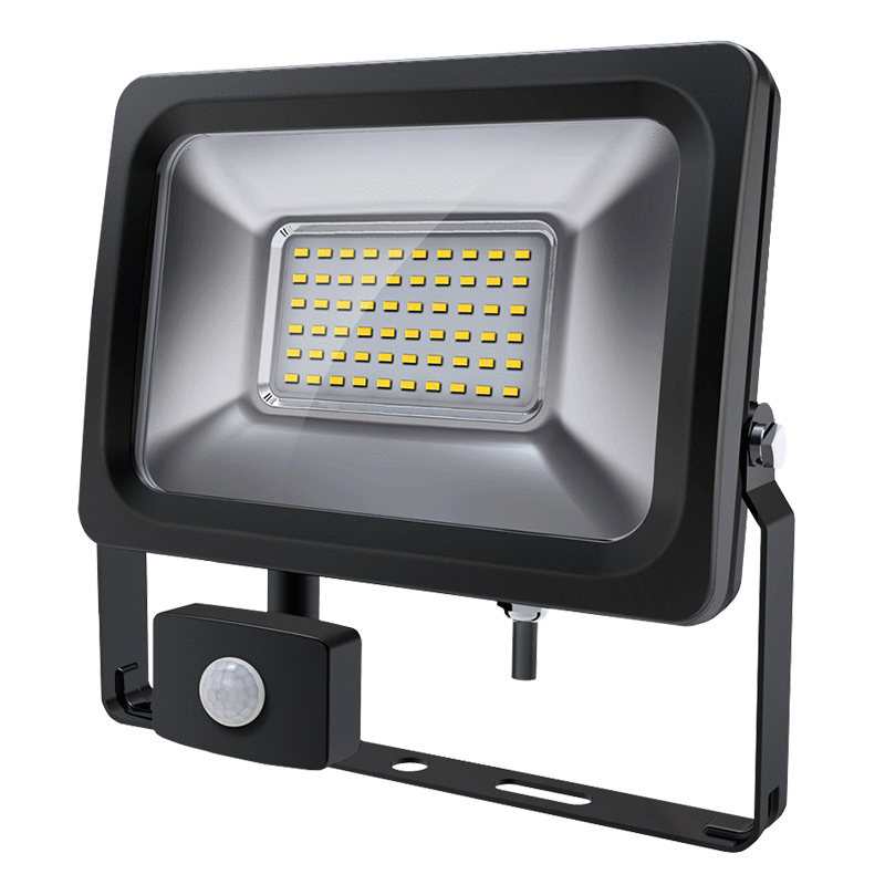 Commercial 30W 5000K Adjustable U-Shape Mount LED Sensor Flood Light - ENSA