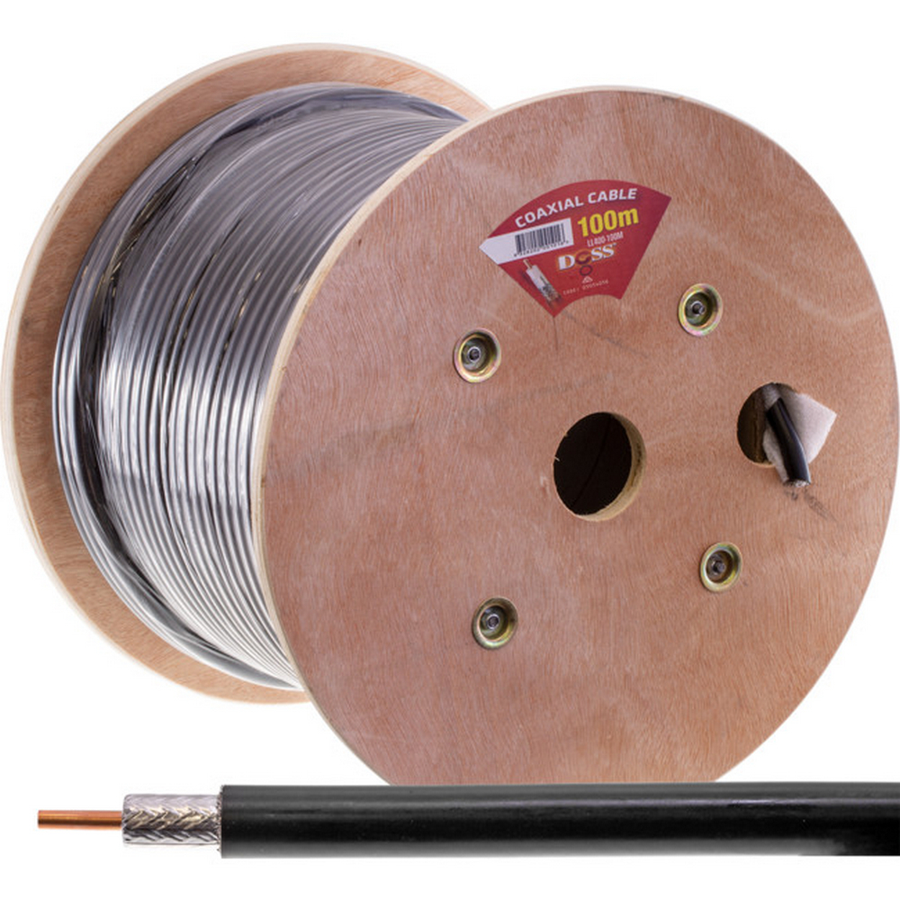 DOSS Low Loss LL400 50 Ohm Coax Cable 100m Roll