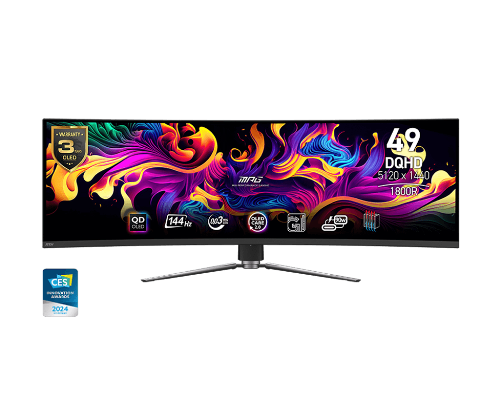 49" Msi Mpg 491Cqp Qd Oled (Dqhd) Gaming Monitor - MSI