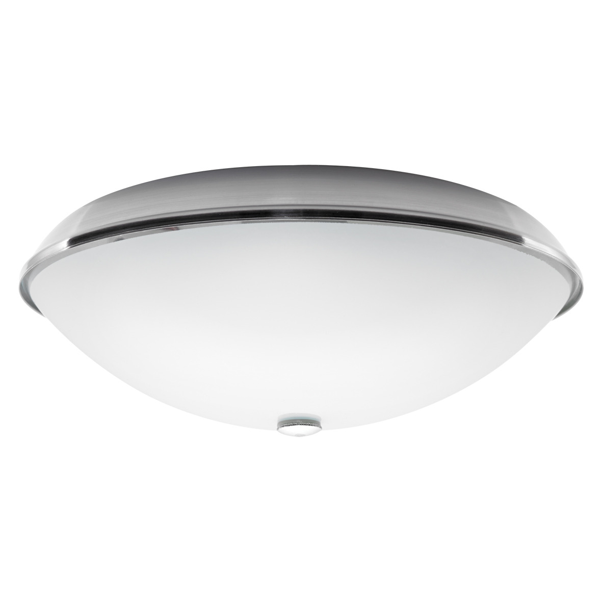 Brushed S/Steel Oyster Light Kit suits most Heller ceiling fans