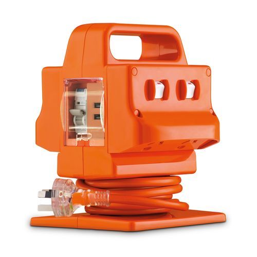 ARLEC Double USB 4 Outlet Heavy Duty Portable Safety Switch