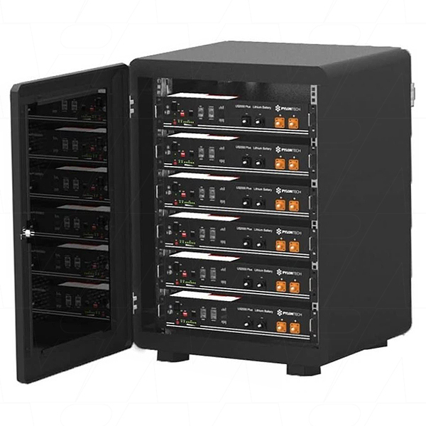 Pylontech PHANTOM-G1/G2-41/6-B Black IP20 Cabinet Rack for US2000 ...