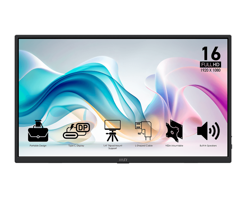 15.6" Msi Pro Mp165 E6 Portable Monitor - MSI
