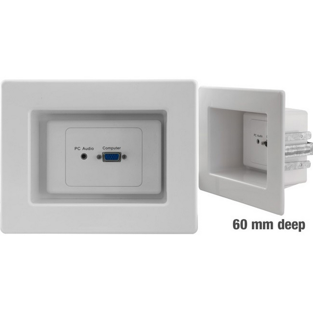 RECWP1WH High Quality Recessed Wall Point 1 Gang White - BOURNE