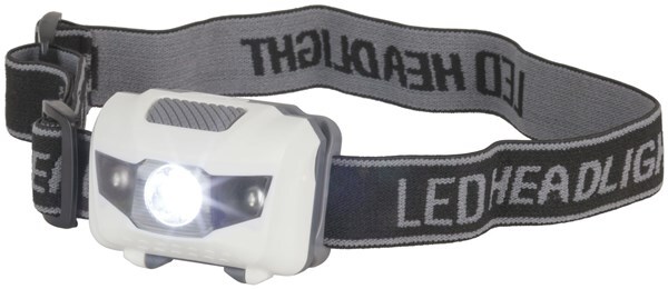3W White LED Head Torch with Two Red LEDs and Adjustable Band Multi ...