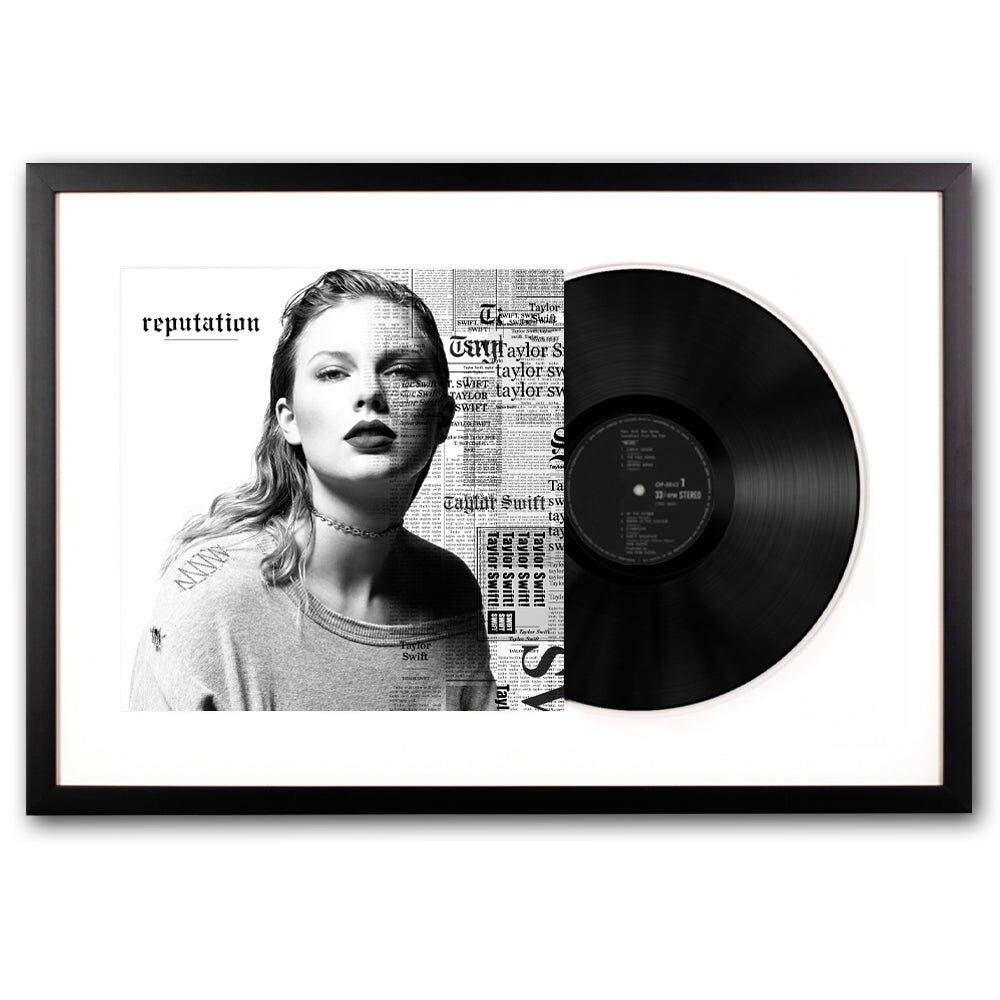 Framed Taylor Swifts Reputation Vinyl Album Art - Vinyl Art