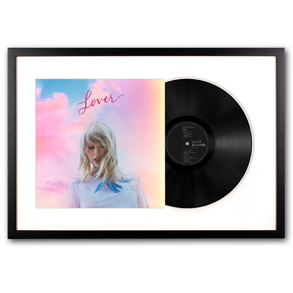 Framed Taylor Swift Lover 2P Vinyl Album Art - Vinyl Art