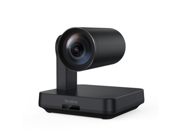 Yealink Black UVC84 4K, 12x optical USB PTZ camera, includes VCR20 ...