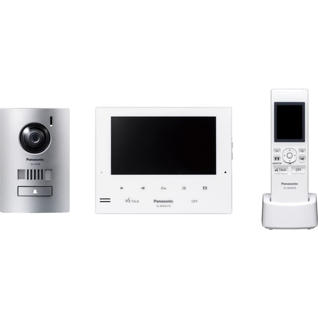 Panasonic VLSWD275AZW 7inch Video Intercom Kit with 2.2inch DECT ...