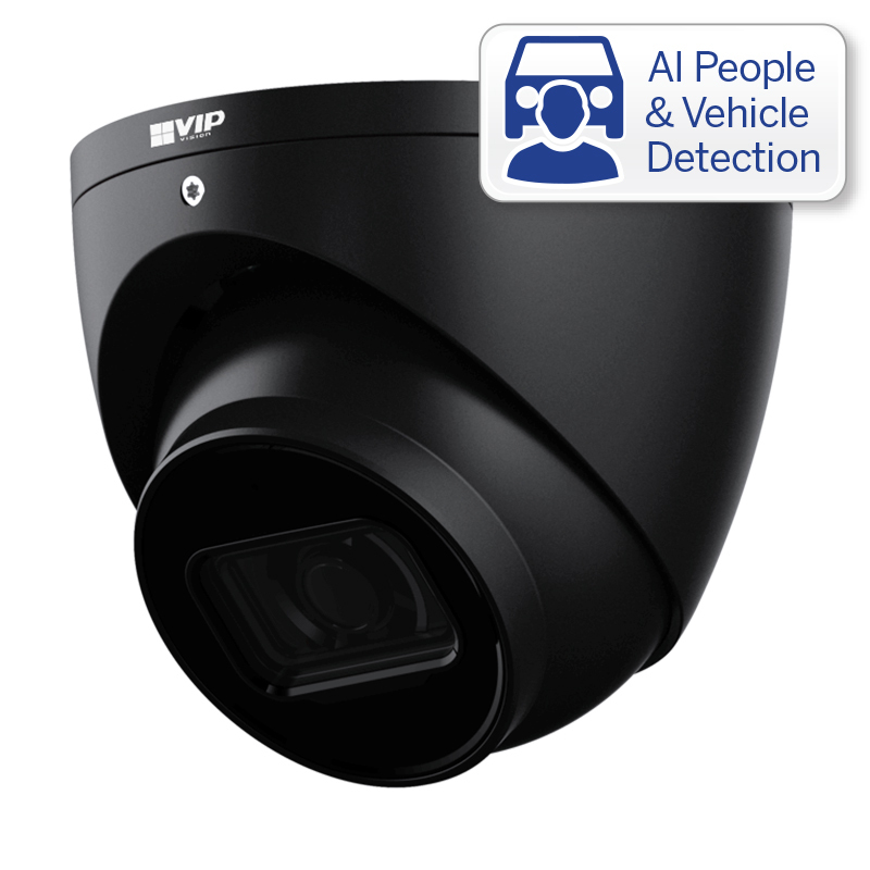 Professional AI Series 6.0MP Fixed Turret (Black) - VIP Vision