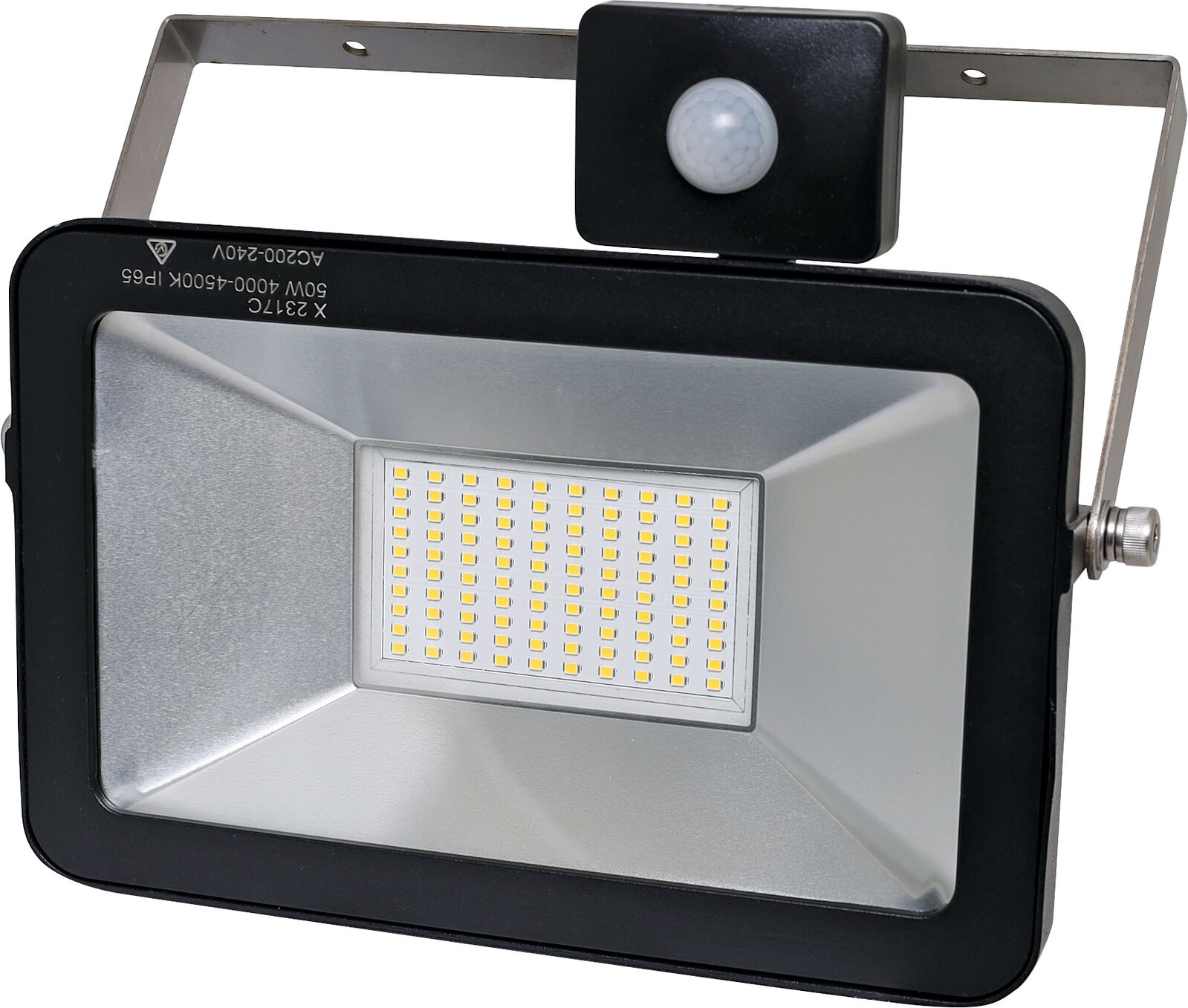 Genlamp 50W 240V AC IP65 Natural White LED Floodlight With Motion ...