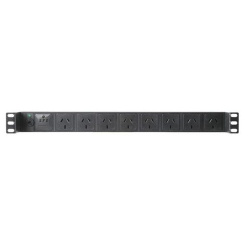 Horizontal Recessed Rack Power Rail Surge 8 Way 10A GPO PDU 15A GPO Input